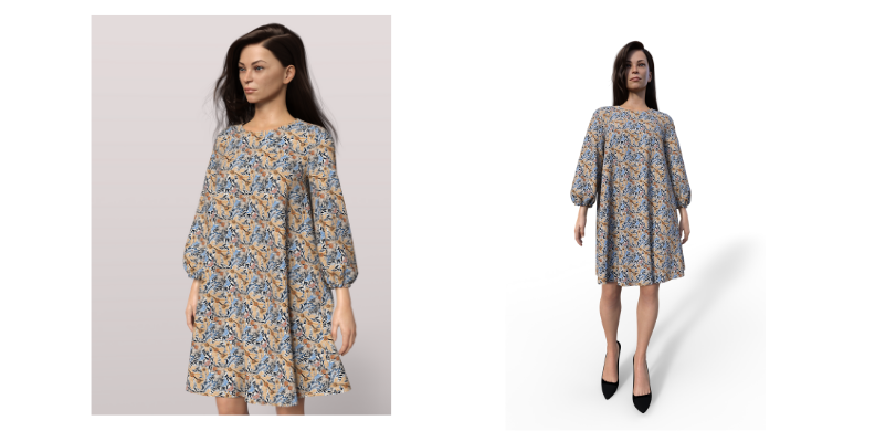 A fashion collection created entirely with 3D samples